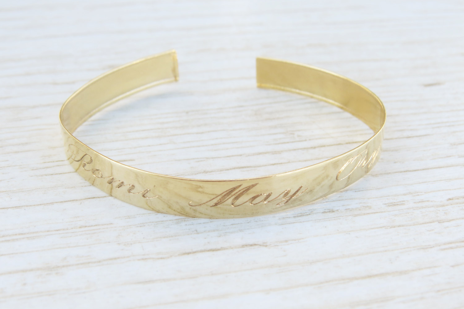 Goldfilled Personalized Bracelet, Gold Bangle Bracelet, Custom Bracelet ...